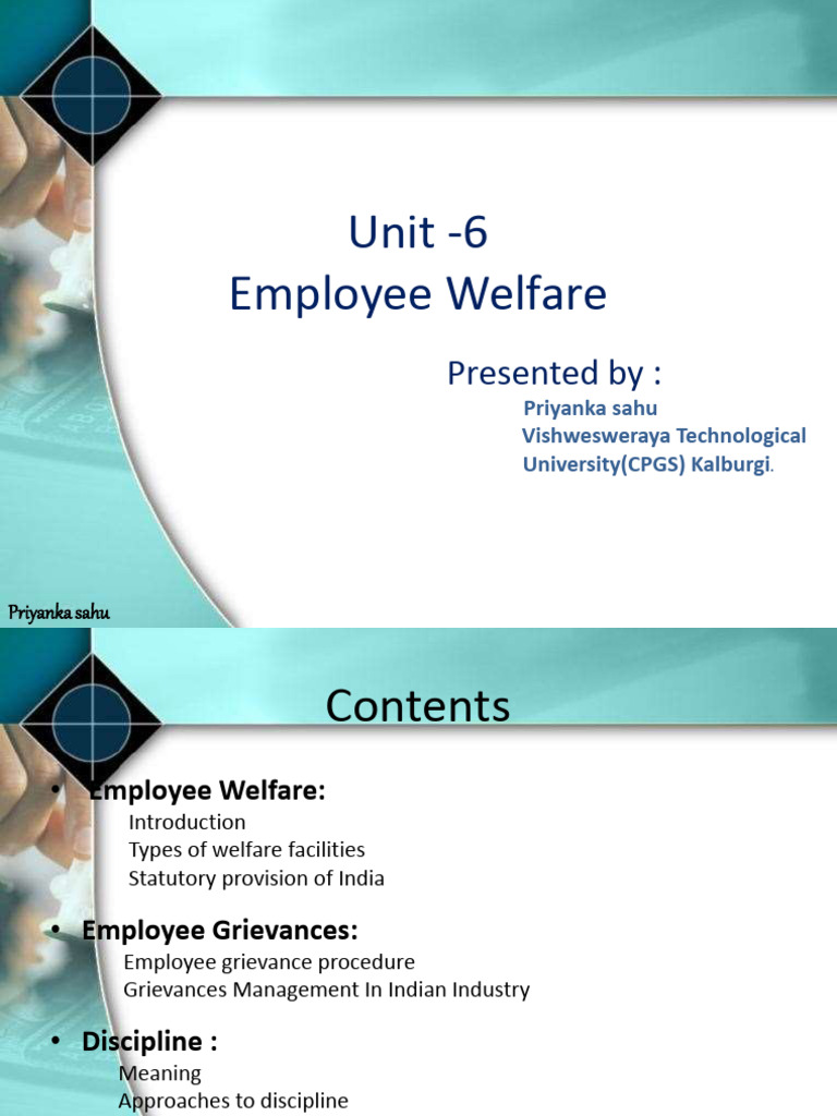 CH.05 - Employee Welfare | PDF
