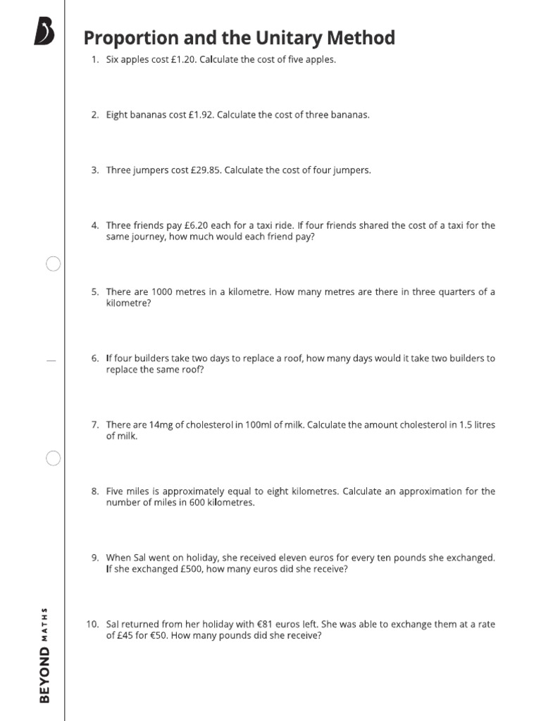 Year 7 Worksheet 2 | PDF