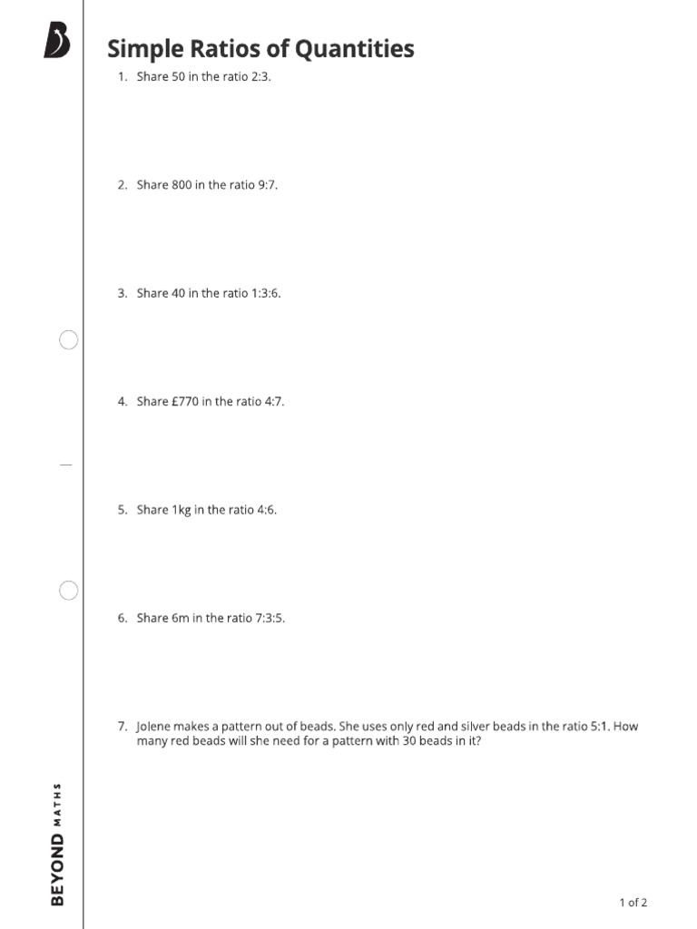 Year 7 Worksheet-2 | PDF