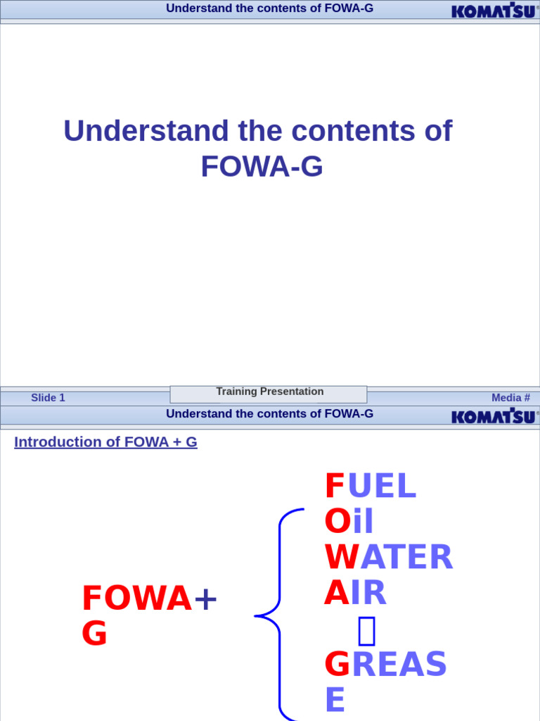 03 Intro Basic FOWA-G for DS_rev.2 | PDF 03 Intro Basic FOWA-G for DS_rev.2 | PDF