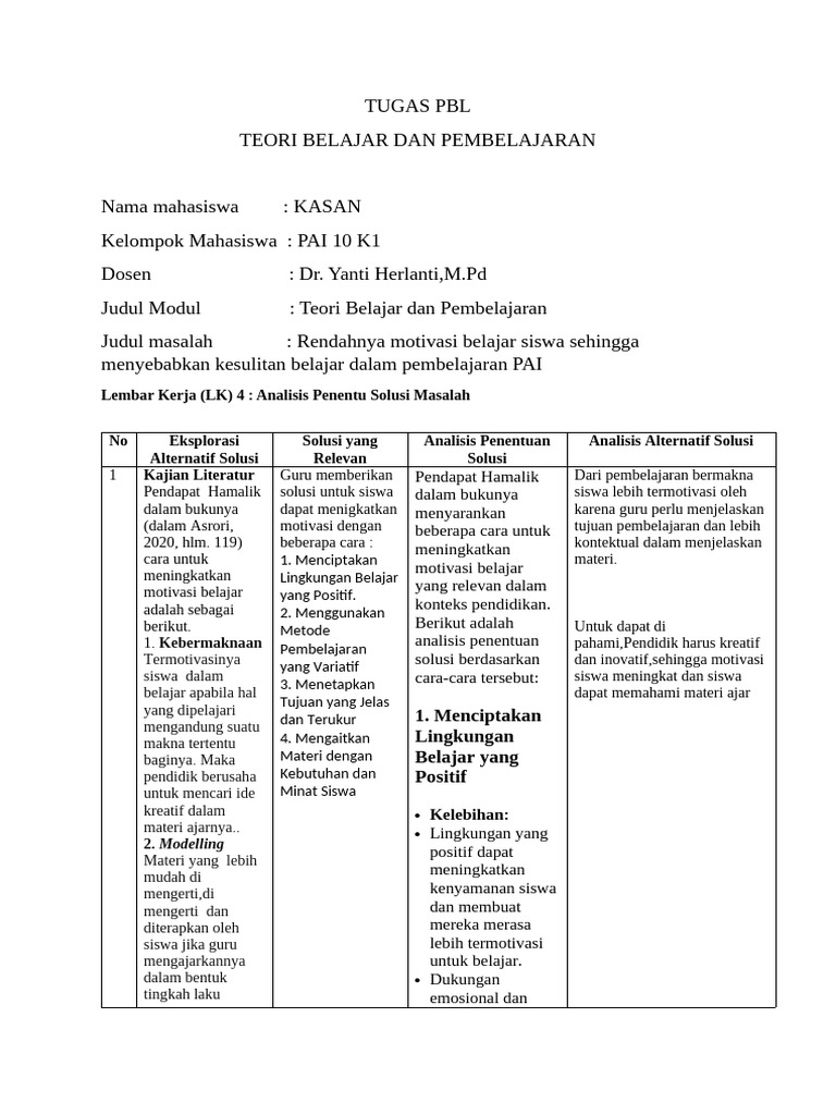TUgas PBL LK 4 | PDF