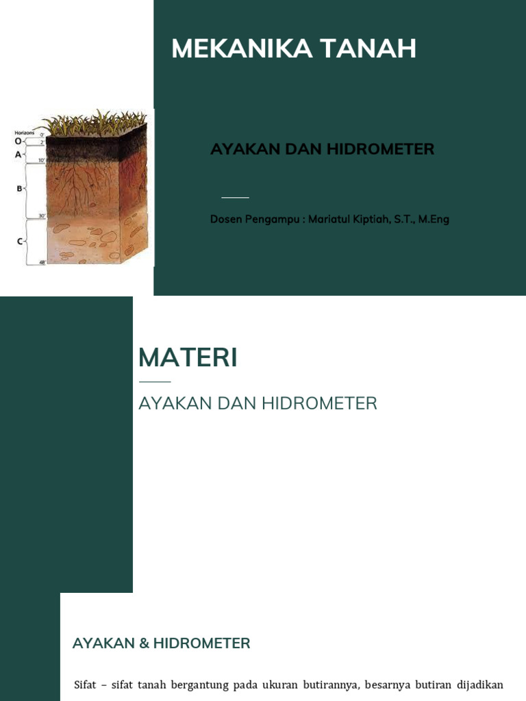 Ayakan Dan Hidrometer | PDF