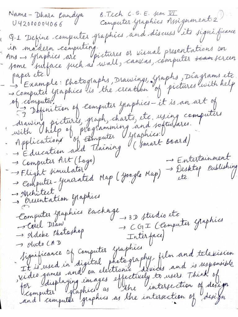 CG Assignment 1' | PDF