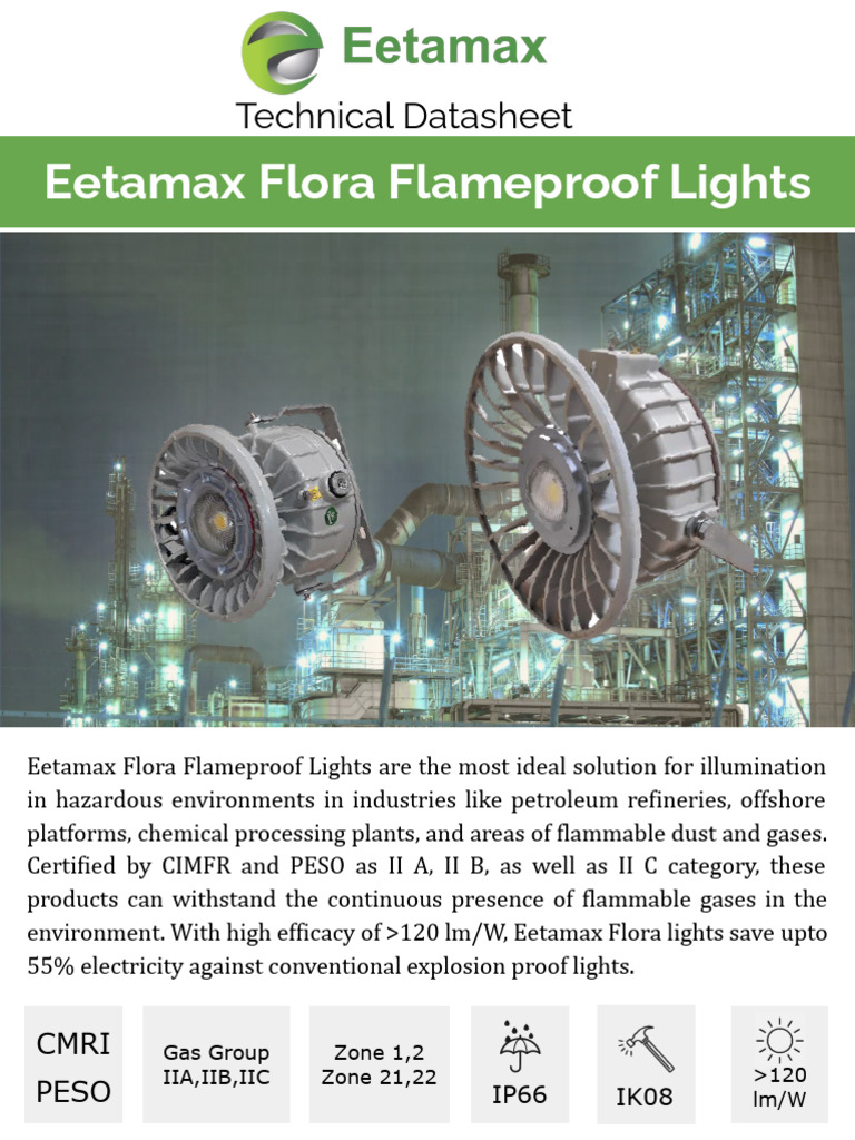 Flora Flameproof Technical Datasheet | PDF | Building Engineering