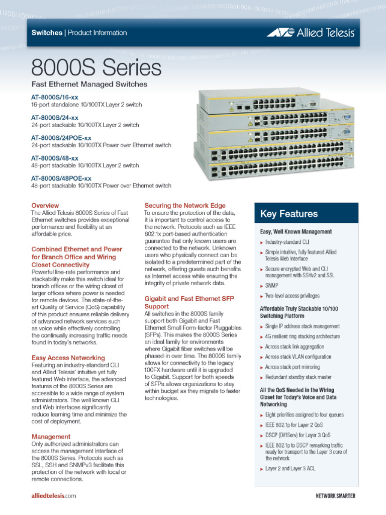 8000S Series Datasheet - 8000s - Series - Reva - Reduced | PDF