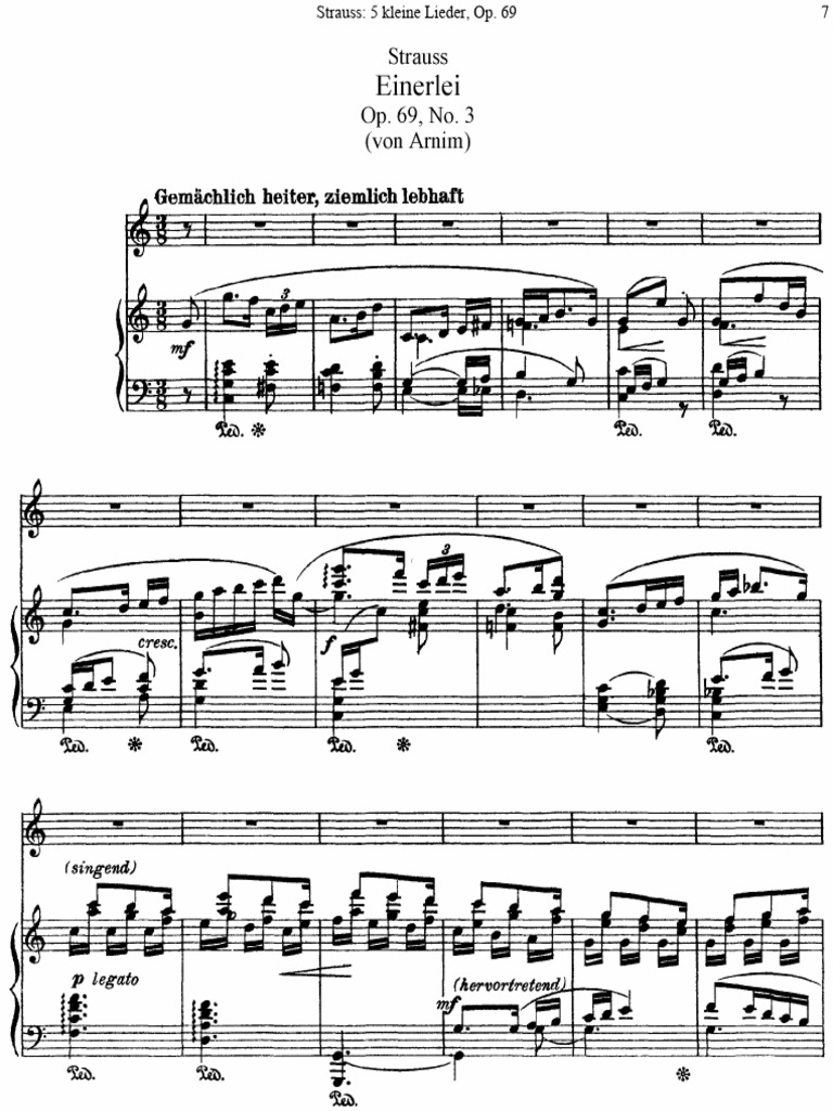 Einerlei, Strauss | PDF