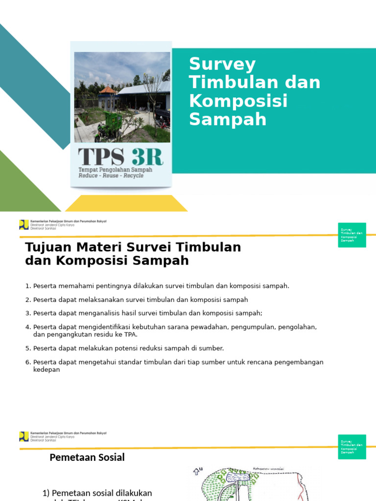 Survey Timbulan Dan Komposisi Sampah | PDF