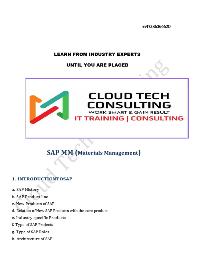 Sap MM Content PK | PDF