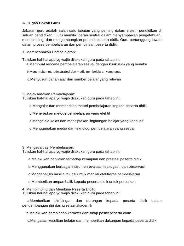 TUPOKSI Format | PDF