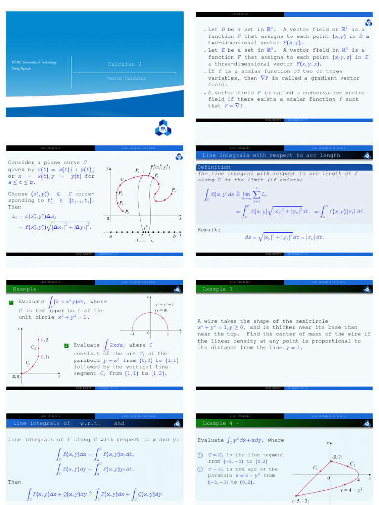 Vector Calculus Handout | PDF