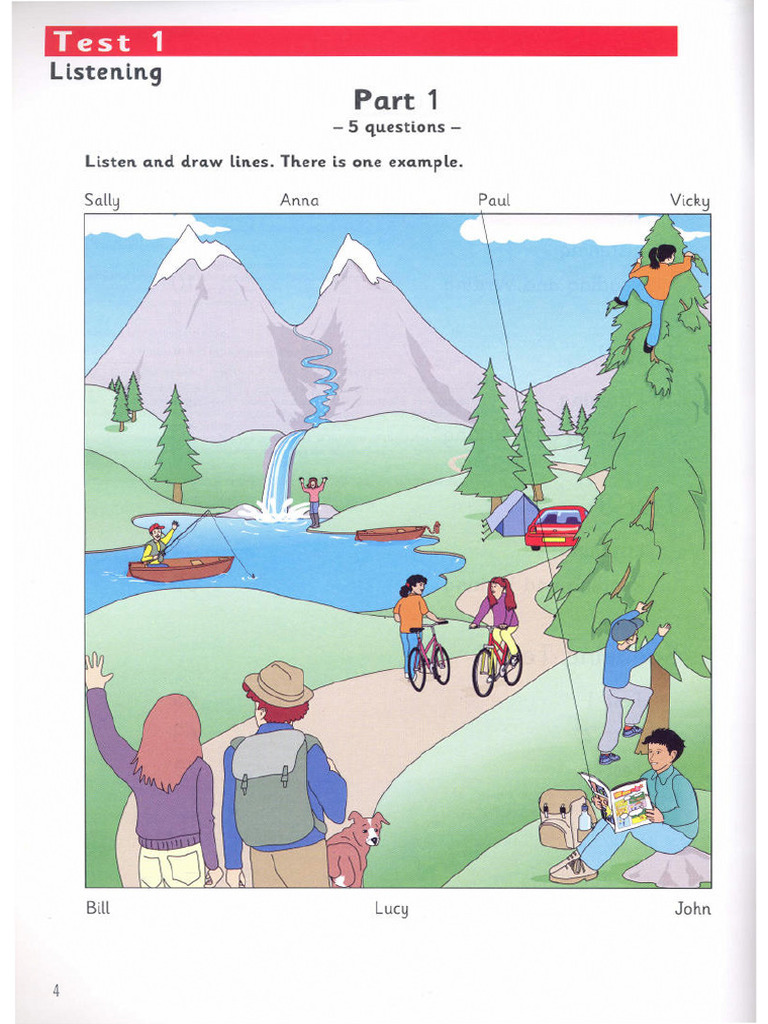 Movers 8 Test 1-2 | PDF