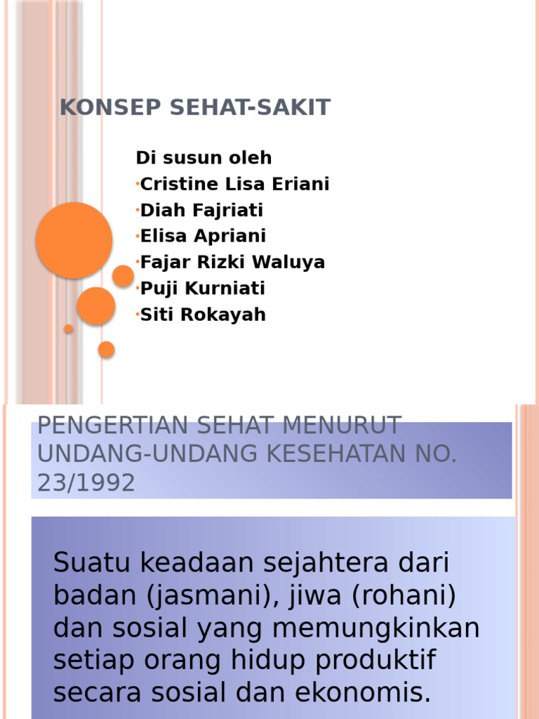 Konsep Sehat-Sakit | PDF
