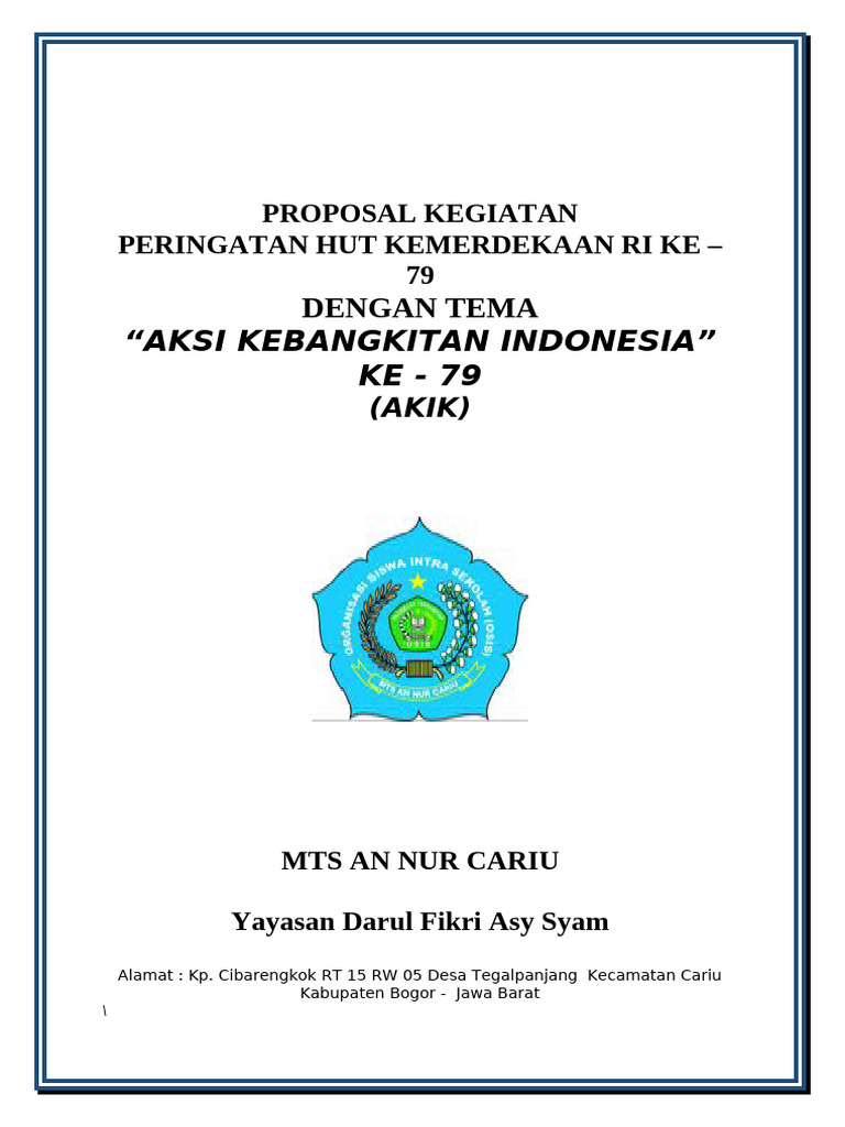 FIX Proposal Kegiatan 17 Agustus 2024 | PDF
