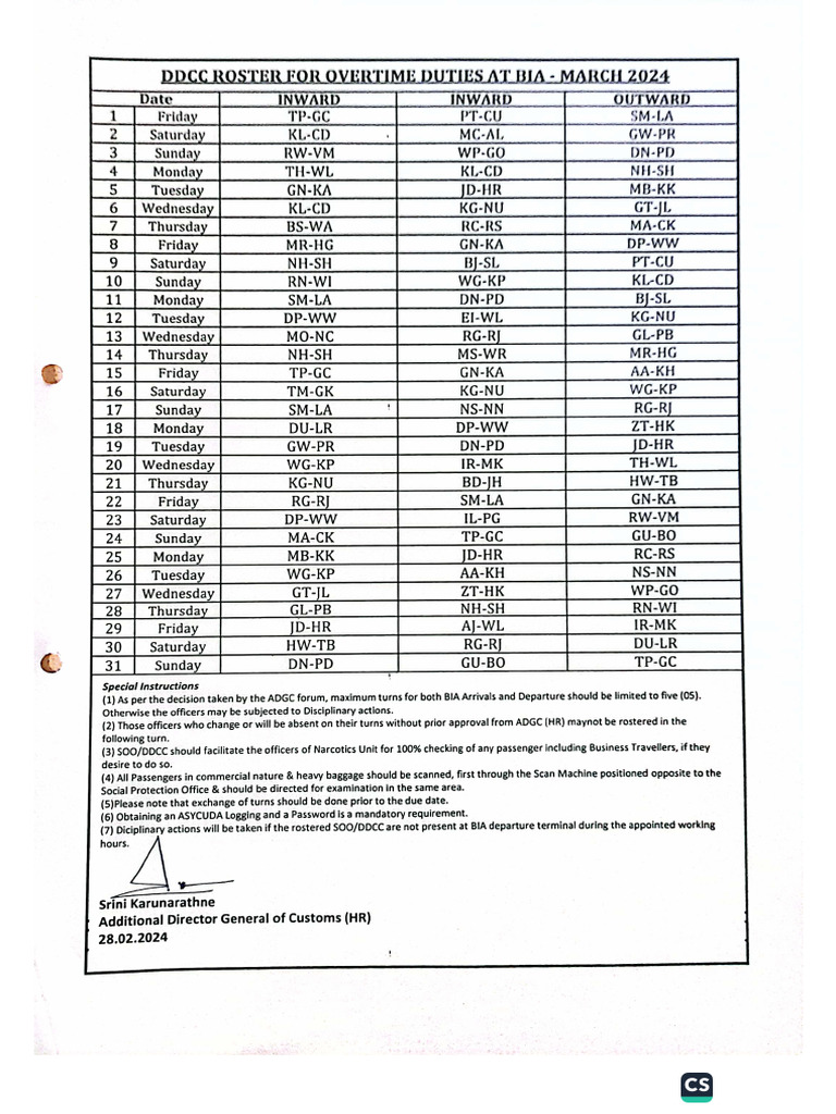 DDCC Roster March 2024 (1) | PDF