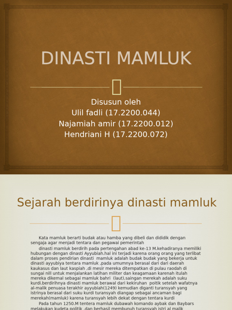 Dinasti Mamluk | PDF