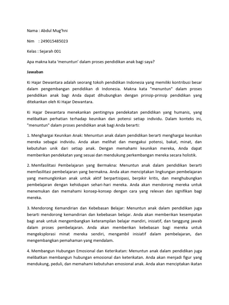 AM T2 refleksi dan argumen kritis | PDF