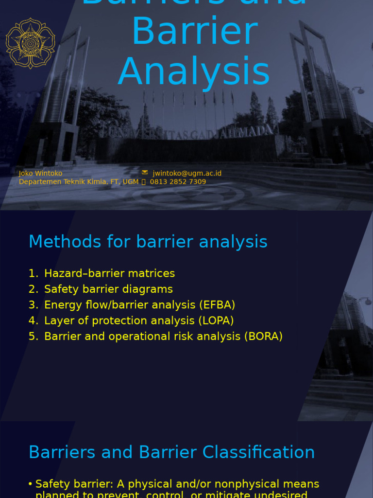 14 Barriers and Barrier Analysis | PDF