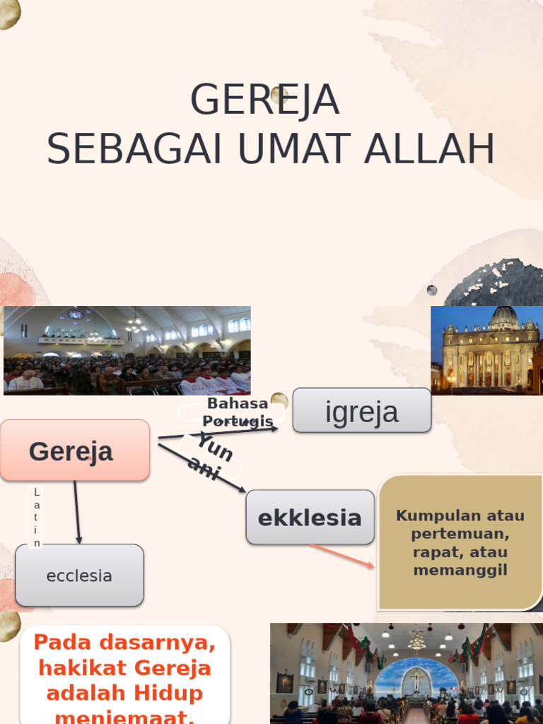 Kelas XI Gereja Sebagai Umat Allah | PDF