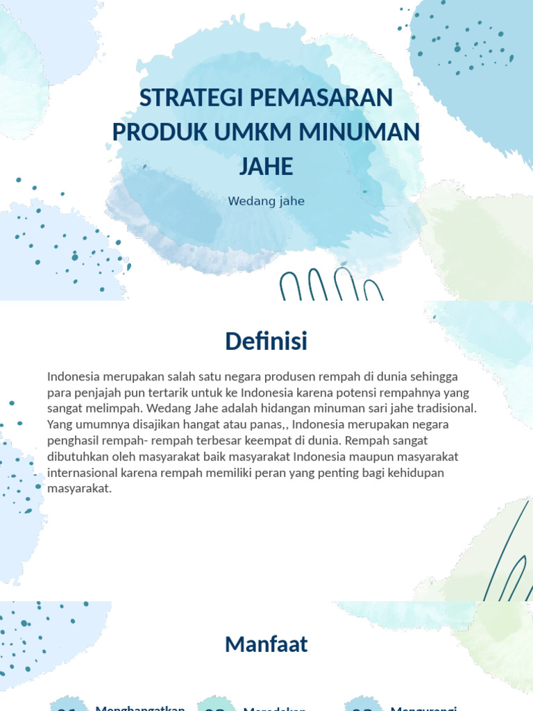 Strategi Pemasaran Produk Umkm Minuman Jahe | PDF