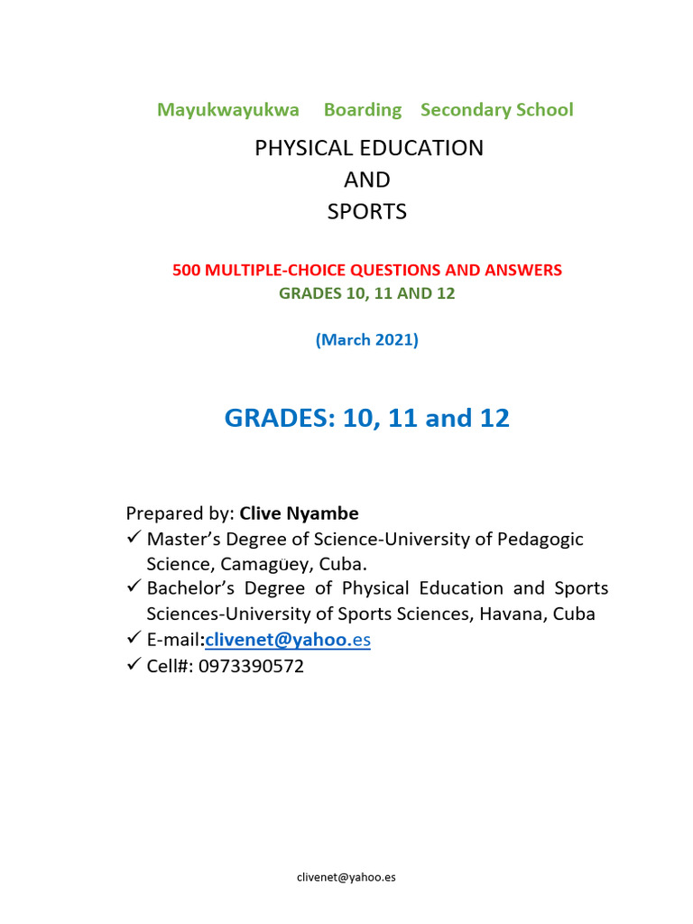500 PE MULTIPLE CHOICE QUESTIONS MARCH 2021 | PDF