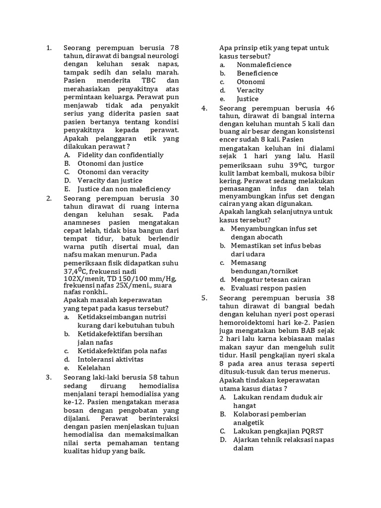Soal KMB Buat Latihan | PDF