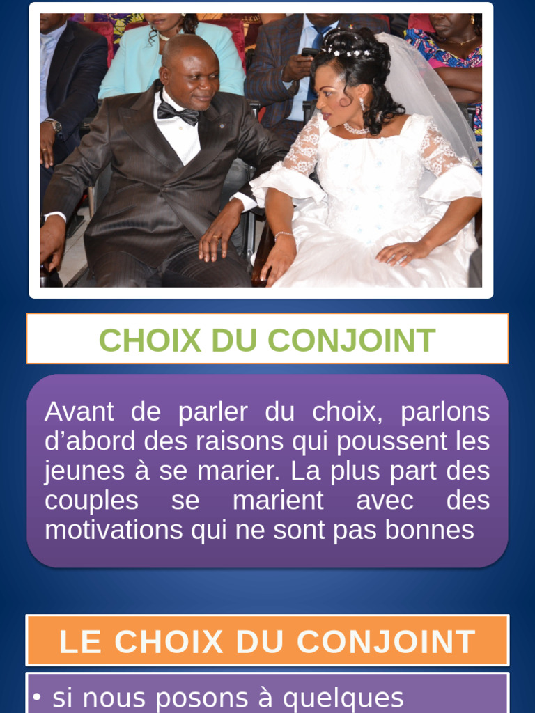 Choix Du Conjoint | PDF