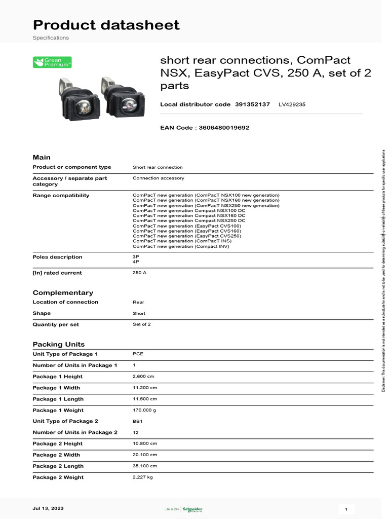ComPact NSX - 630A - LV429235 | PDF