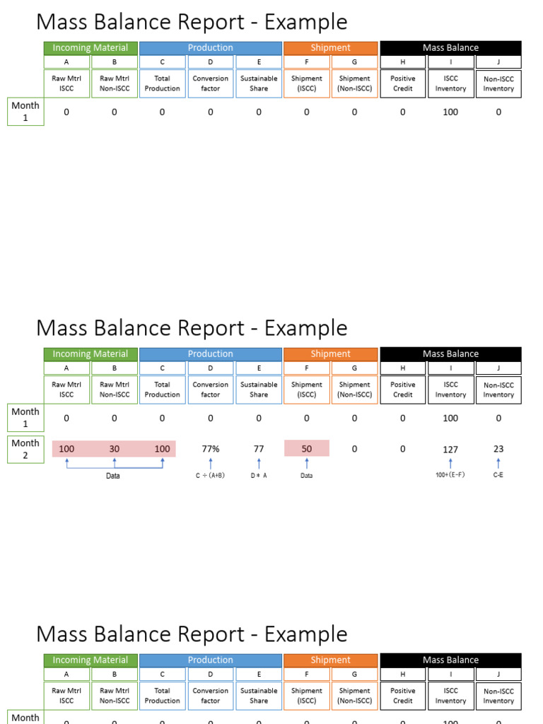 Mass Balance Report - Example | PDF