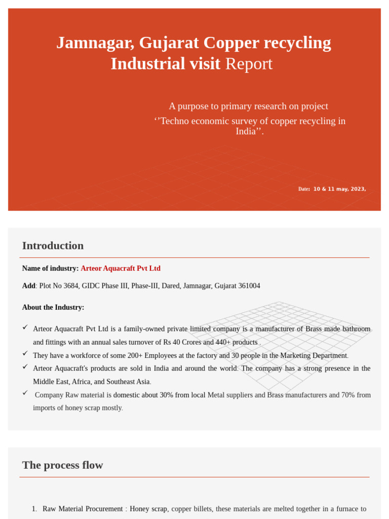 Industry Visit-Report-jamnagar | PDF