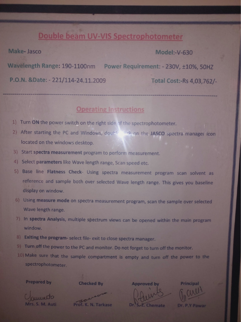 Instrument Information | PDF