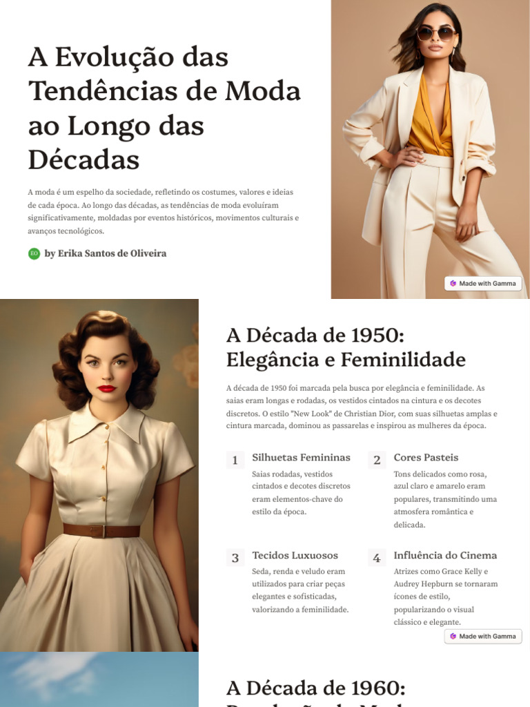 A Evolucao Das Tendencias de Moda Ao Longo Das Decadas | PDF