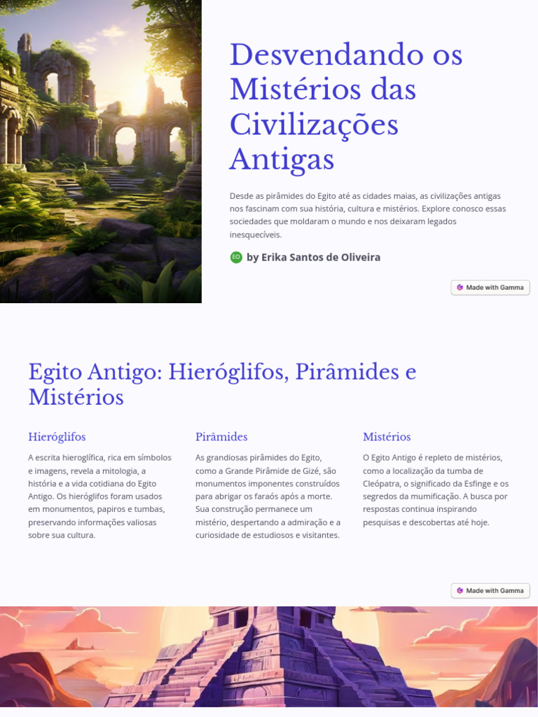 Desvendando Os Misterios Das Civilizacoes Antigas Pdf