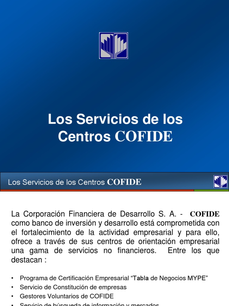 COFIDE | PDF | Marketing | Contabilidad