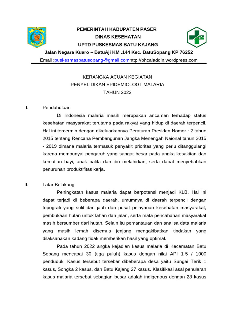 2.6.5.b. KAK MALARIA 2023 | PDF
