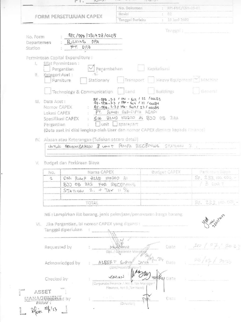 Capex Dpa No.00083-00085 Pompa Sihi 200 M3 | PDF
