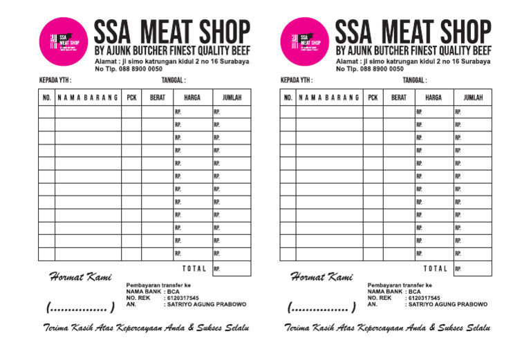 Ssa Meat Shop | PDF