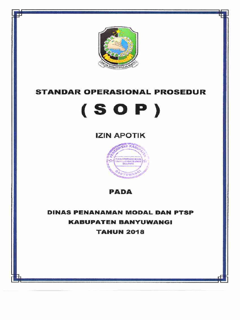 Sop Izin Apotik | PDF