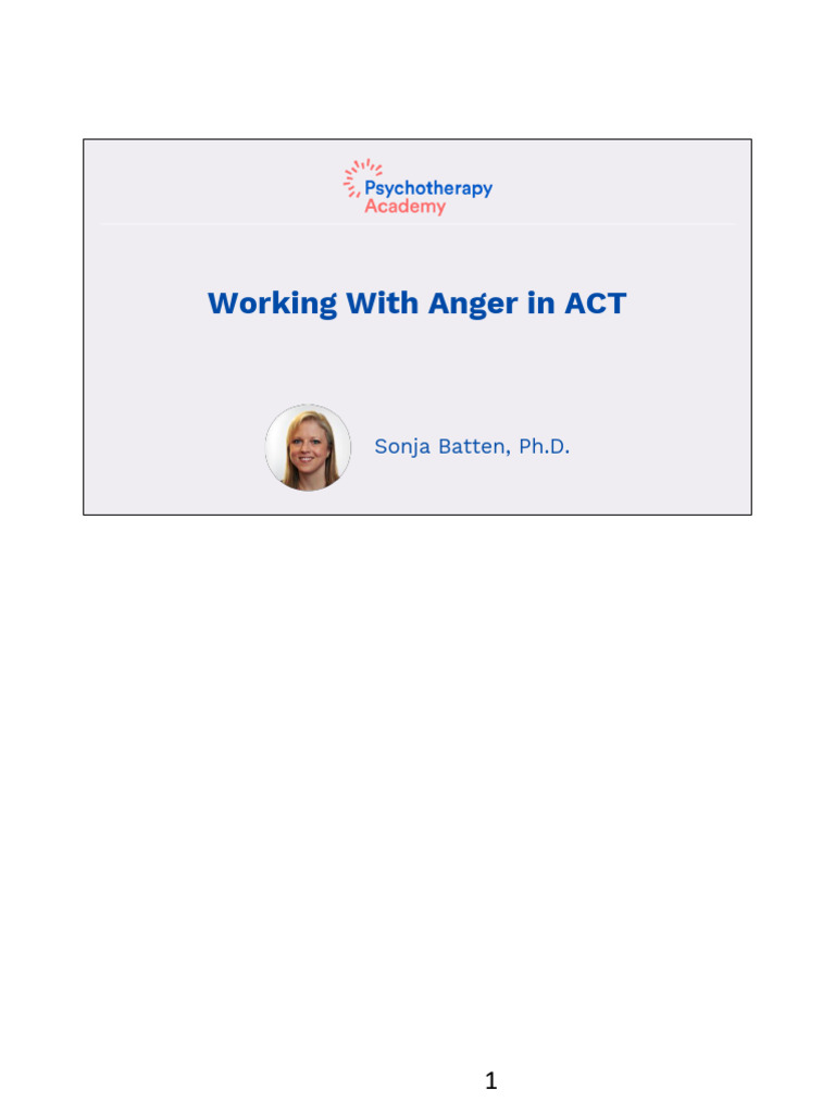 Act Anger Ptsd Pdf