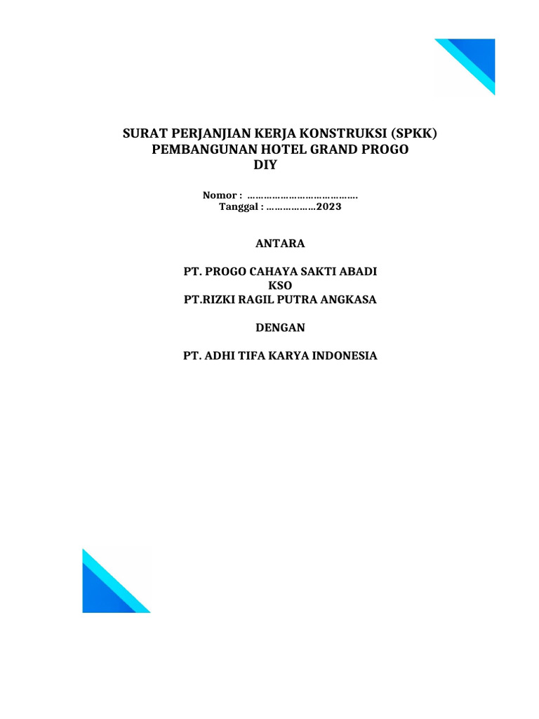 SPPK Grand Progo | PDF