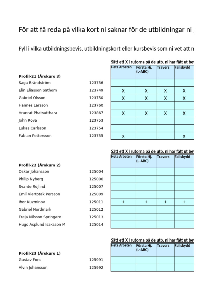 Utbildningsbevis Kopia | PDF