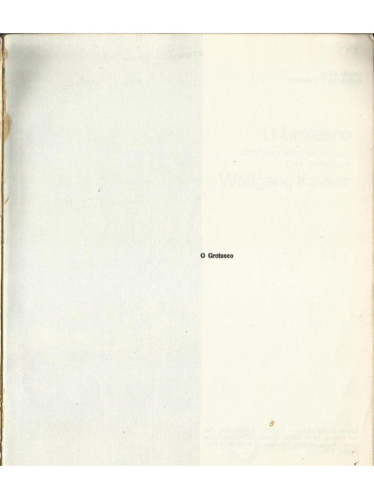 Wolfgang Kayser o Grotesco 2 PDF Free | PDF