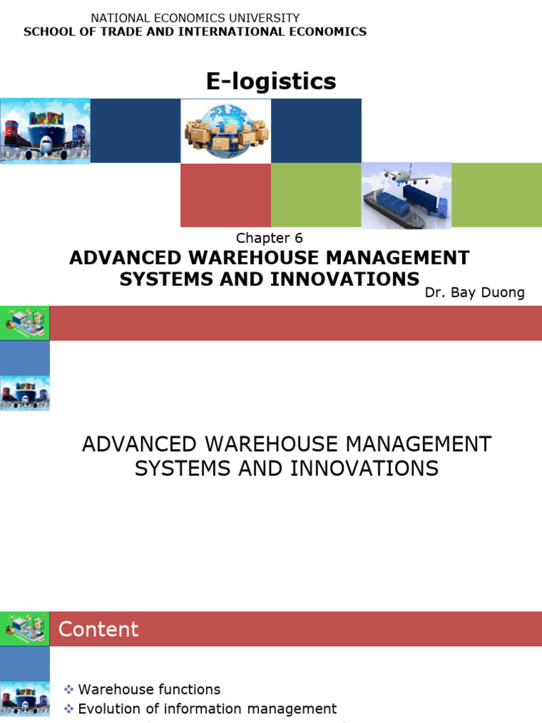 Chapter 6 - Advanced Warehouse Management Systems | PDF Chapter 6 - Advanced Warehouse Management Systems | PDF
