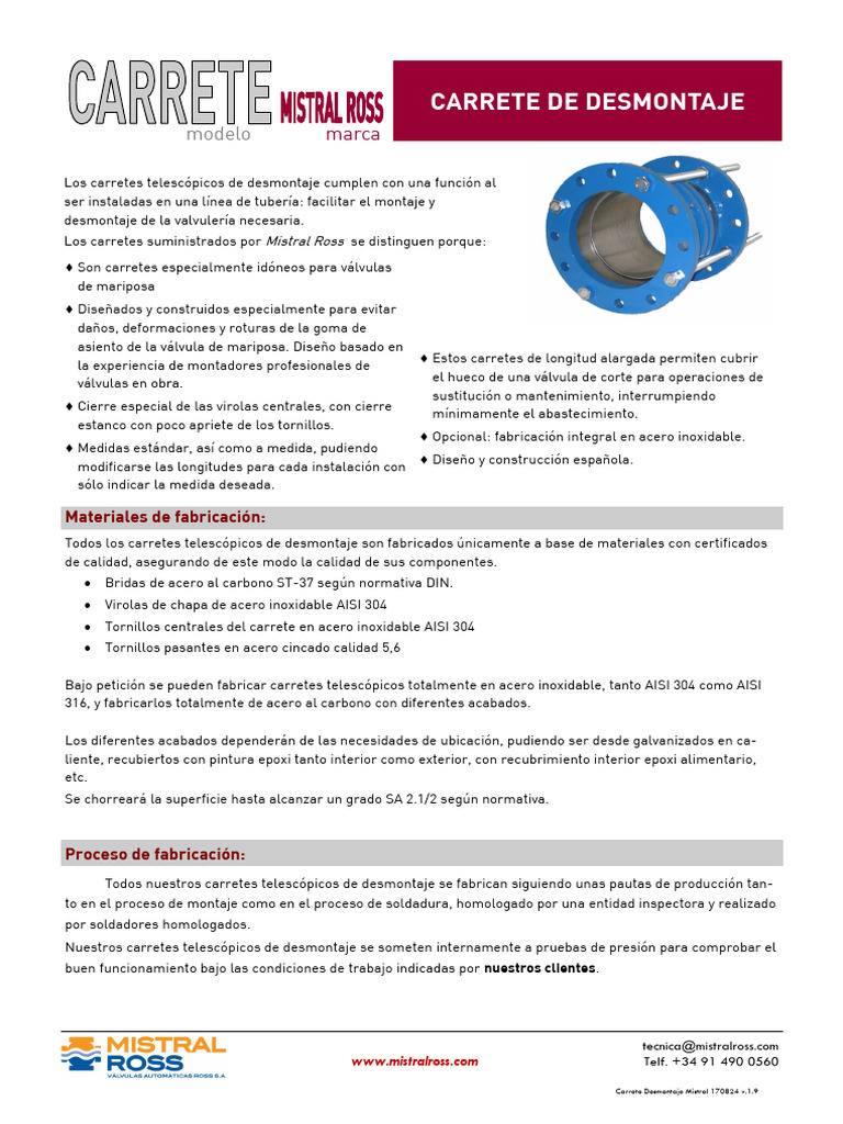 00 Carrete Desmontaje Mistral 16113 v.1.9 | PDF