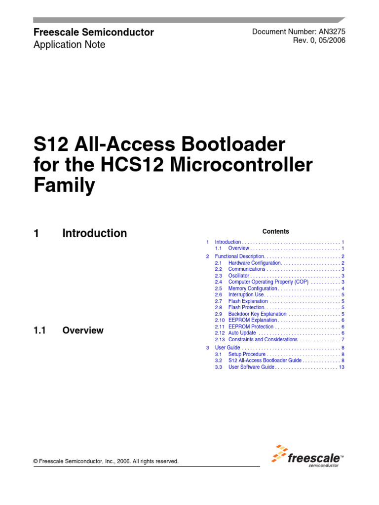 AN3275 - All-Access Bootloader | PDF
