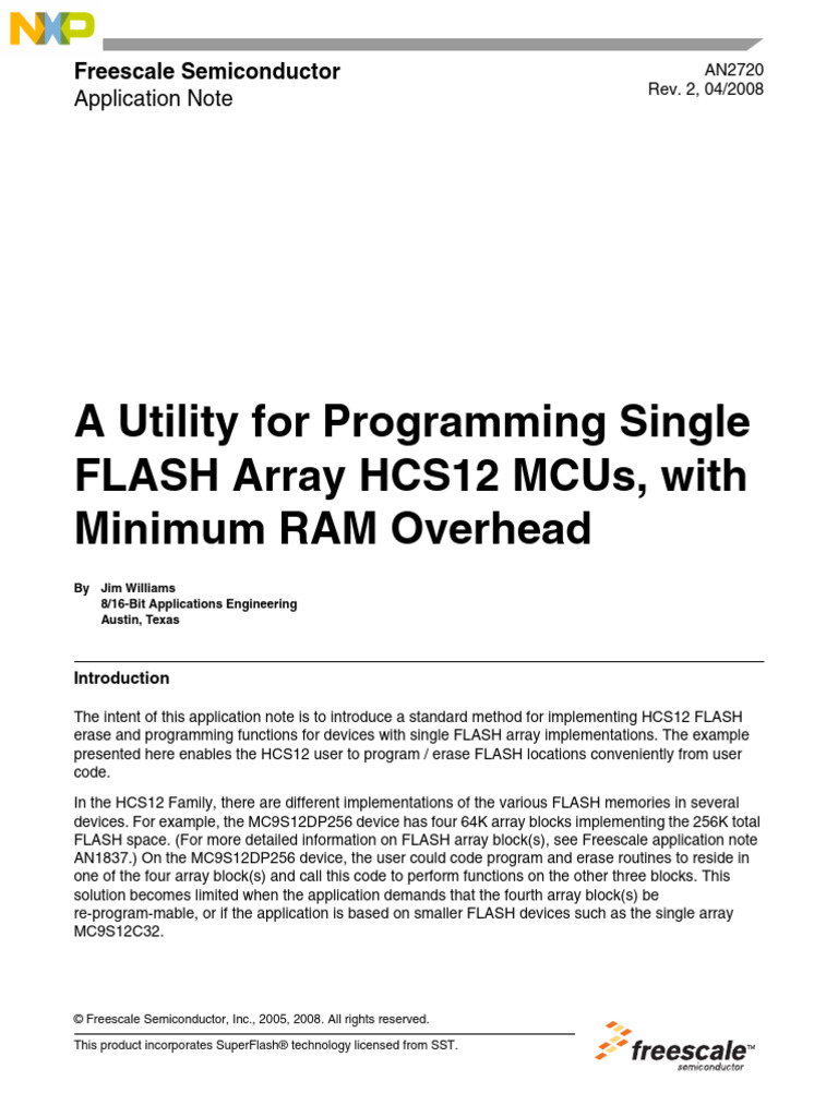 Flash C An2720 | PDF