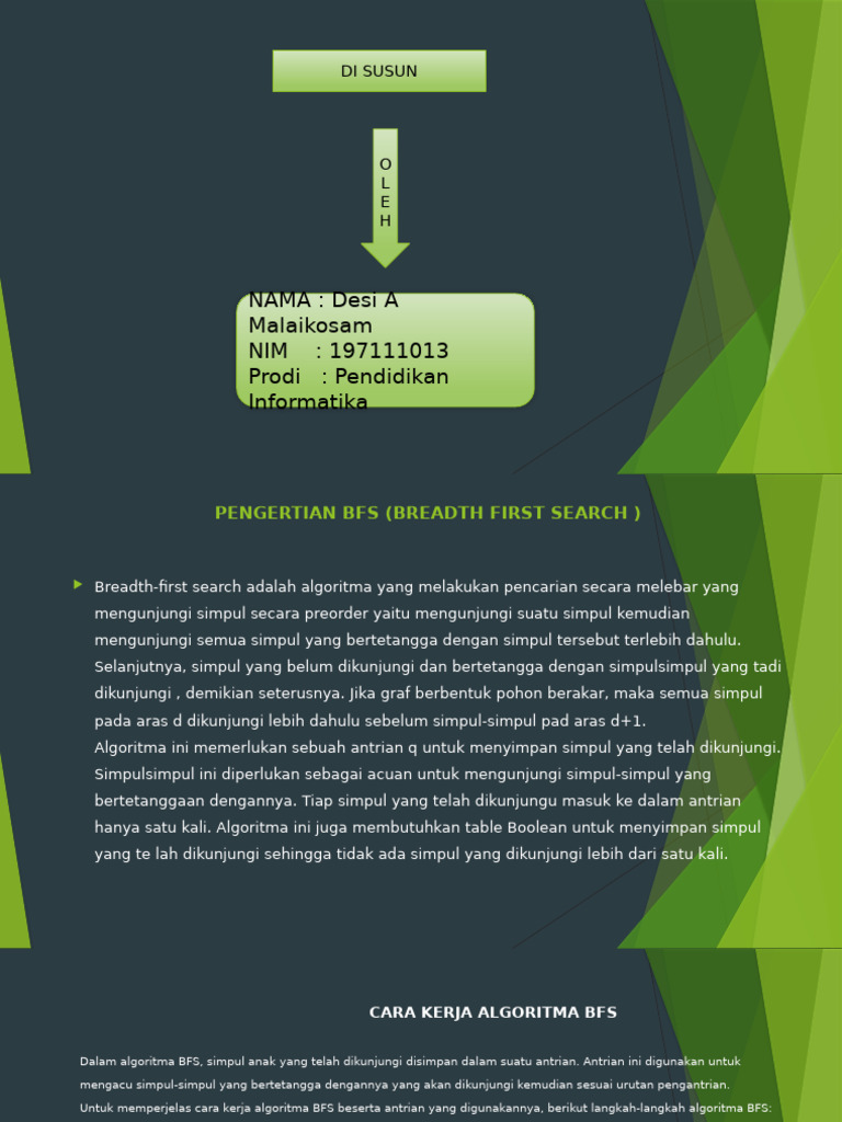 Materi BFS Dan DFS (Desi Malaikosa) | PDF