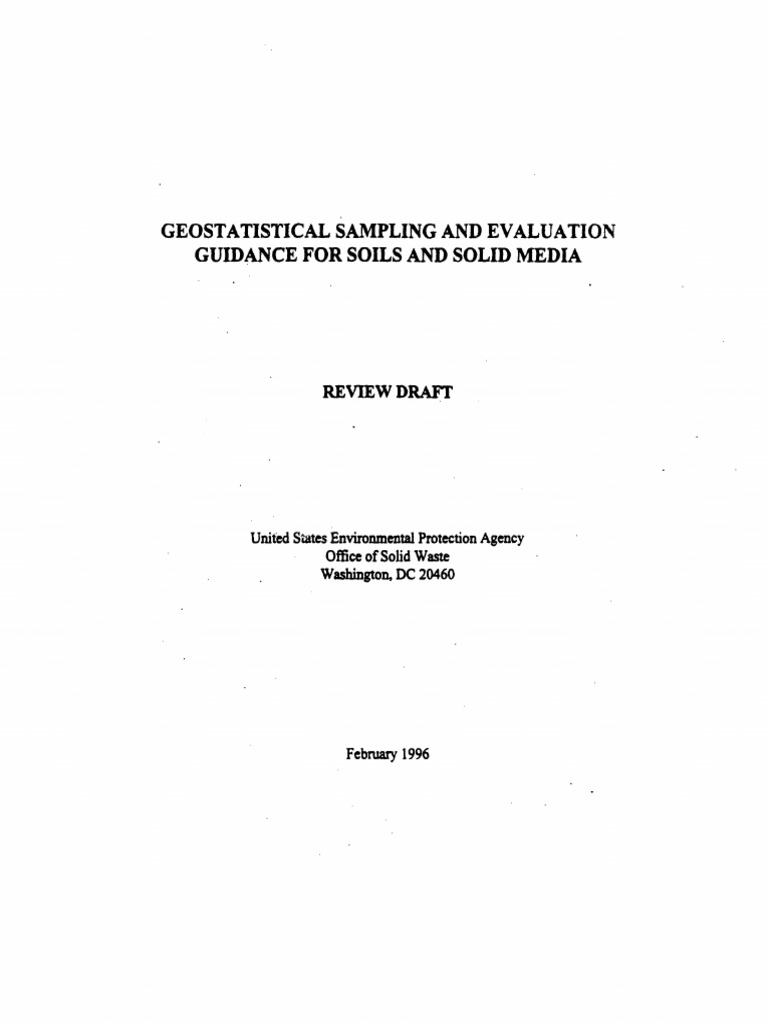Geostatistical Sampling Guidance | PDF