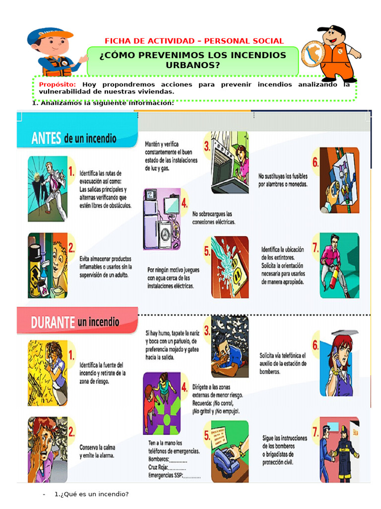 Ficha-Mart 20-08-Ps-Como Prevenimos Los Incendios Urbanos | PDF