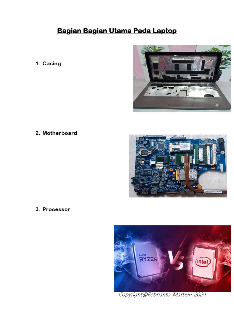 Bagian Bagian Utama Pada Laptop Terbaru | PDF