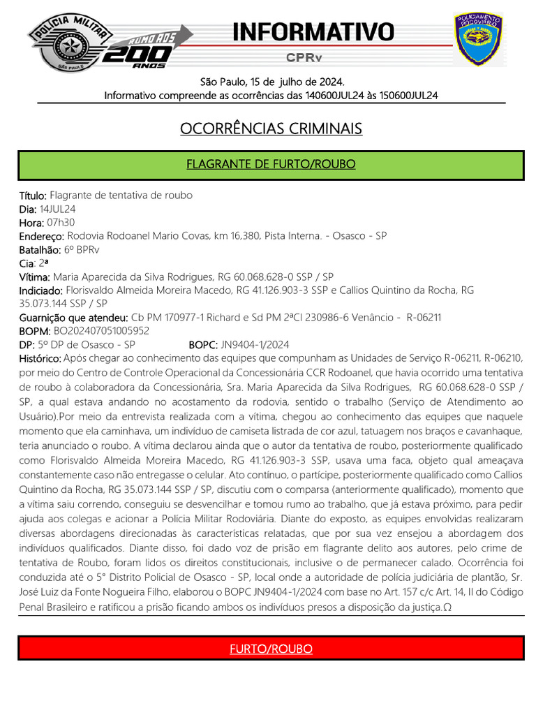 CPRV - 14JUL24 | PDF